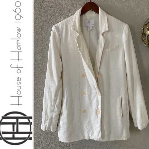 House of Harlow 1960 | Jackets & Coats | House Of Harlow 96 Linen Blend ...